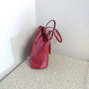 Lauren Ralph Lauren | Bags | Lauren Ralph Lauren Red Textured Bag ...